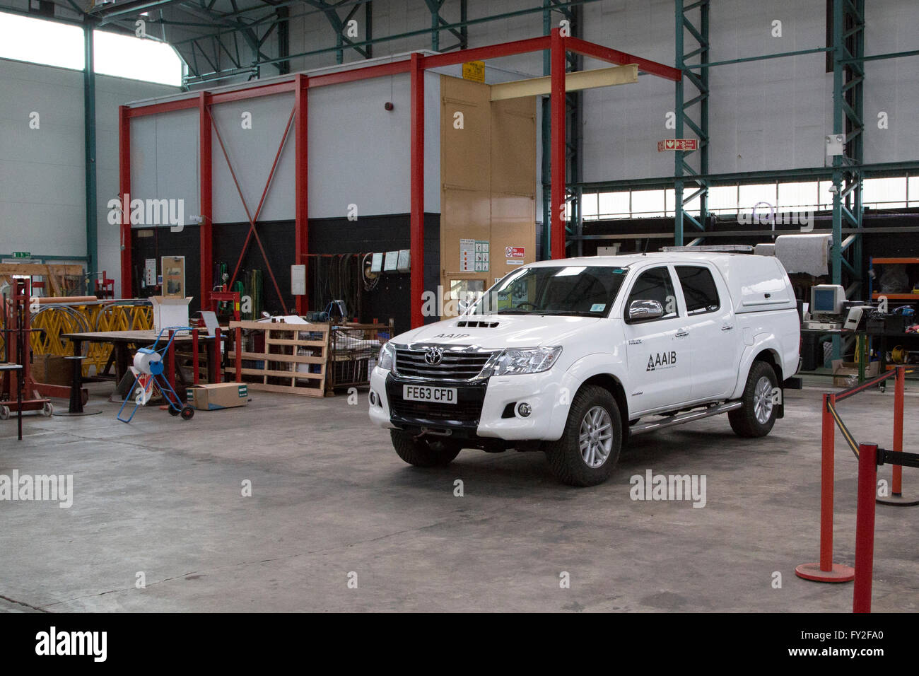 Air Accident Investigation Branch, AAIB, A.A.I.B. AAIB vehicle, inside ...