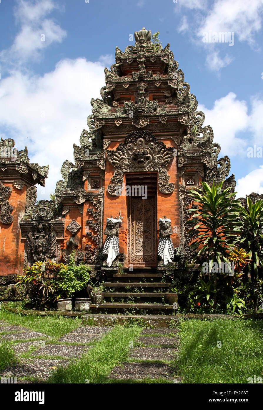 Temple in Ubud, Bali, Indonesia, the unique ancient culture Stock Photo ...