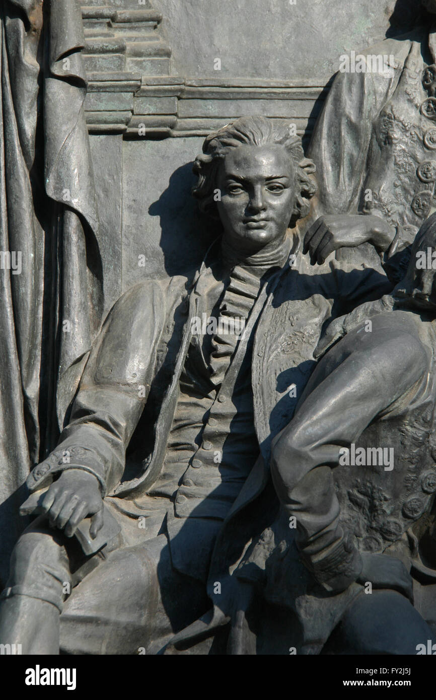 Russian polymath, scientist and writer Mikhail Lomonosov depicted in ...