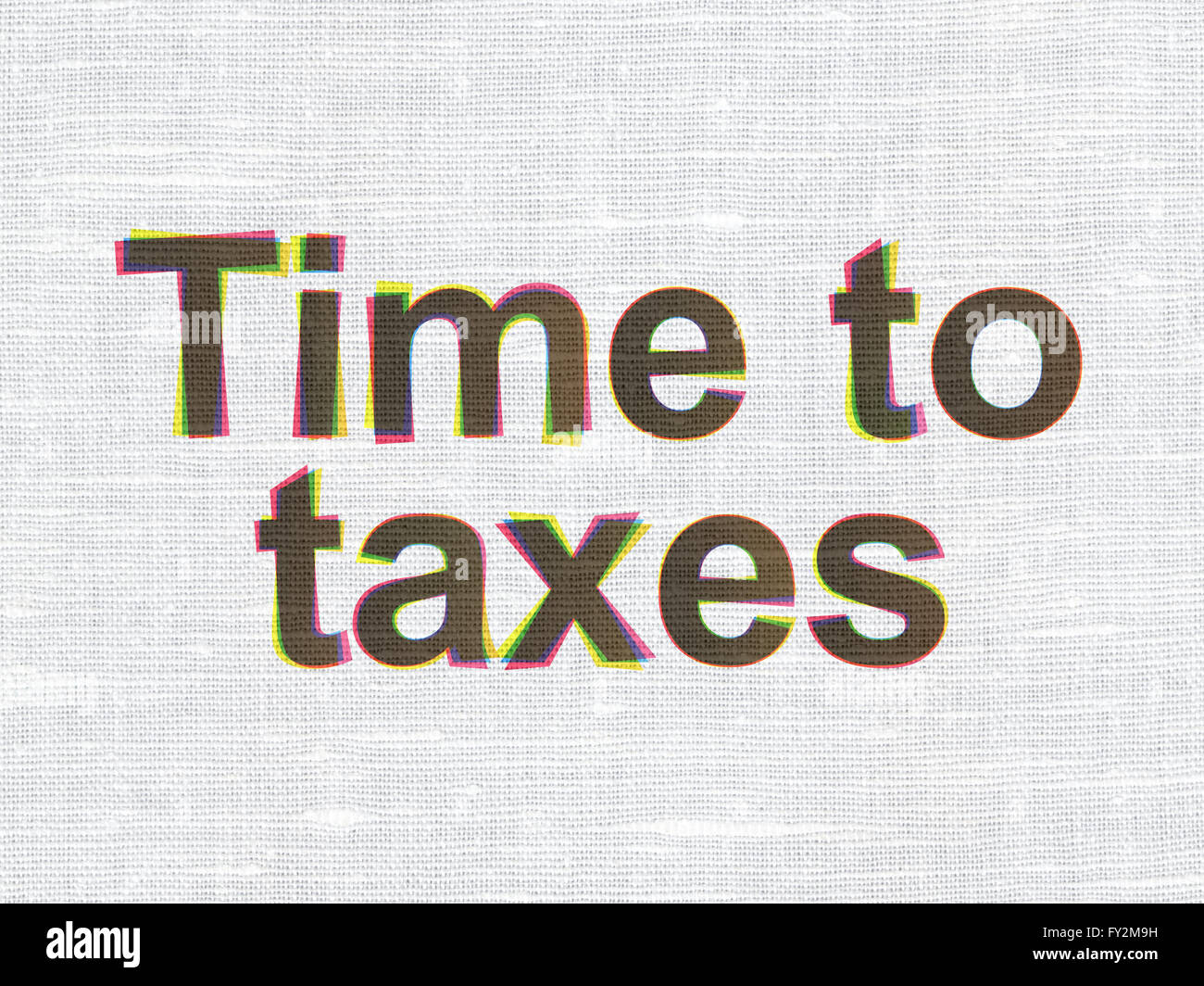 Finance concept: Time To Taxes on fabric texture background Stock Photo ...