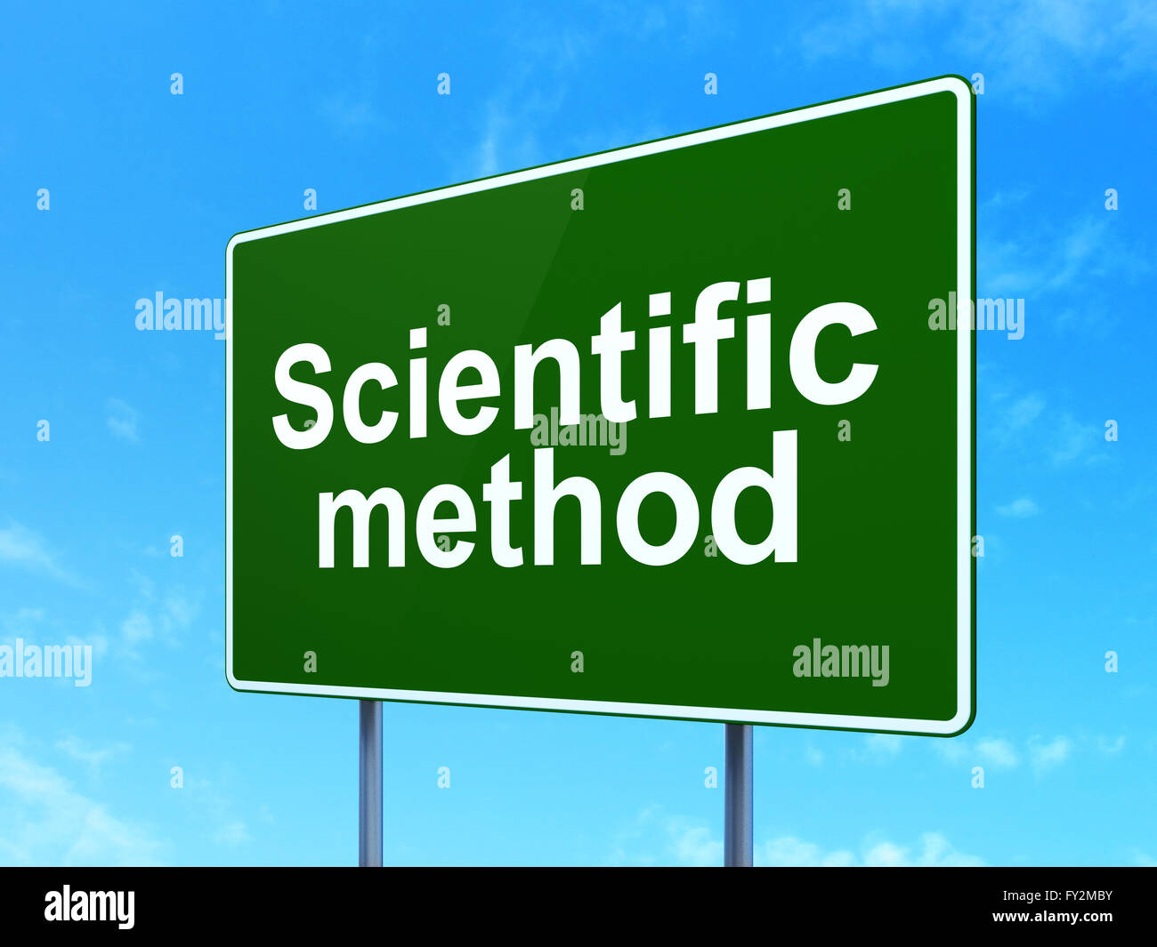 Science concept: Scientific Method on road sign background Stock Photo ...