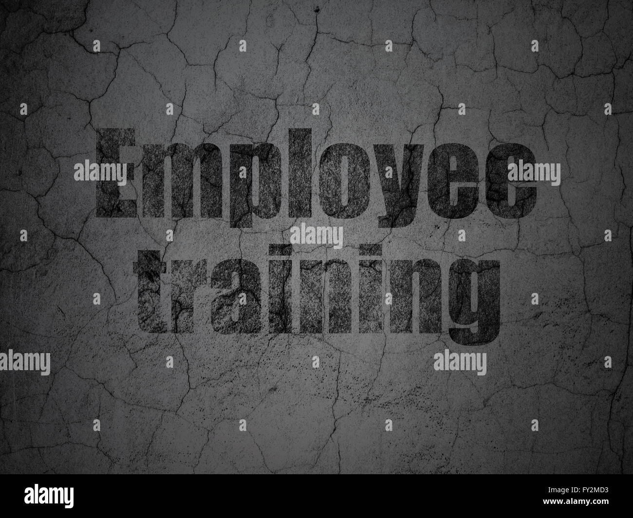 Learning concept: Employee Training on grunge wall background Stock ...