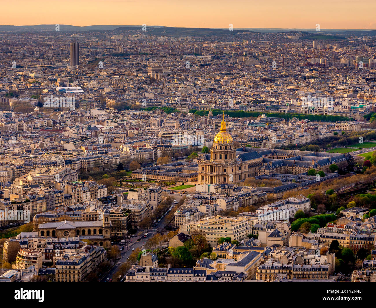 Aerial view of Les Invalides, Paris, France Stock Photo - Alamy