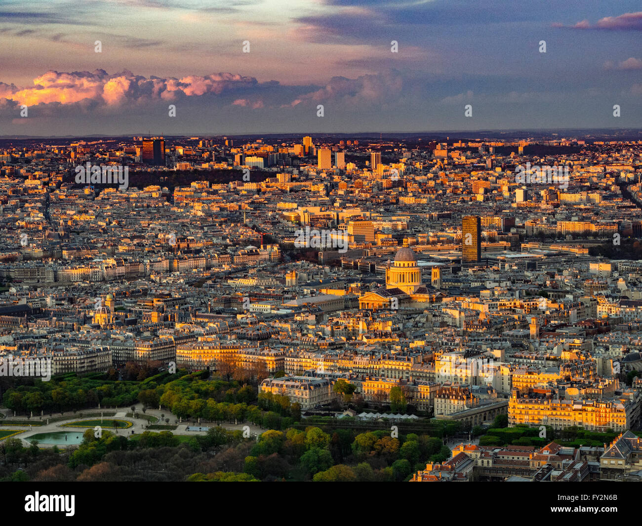 Aerial view golden light hi-res stock photography and images - Alamy