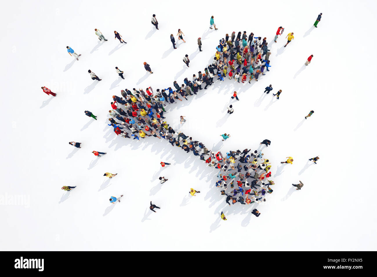 3d people connection hi-res stock photography and images - Alamy