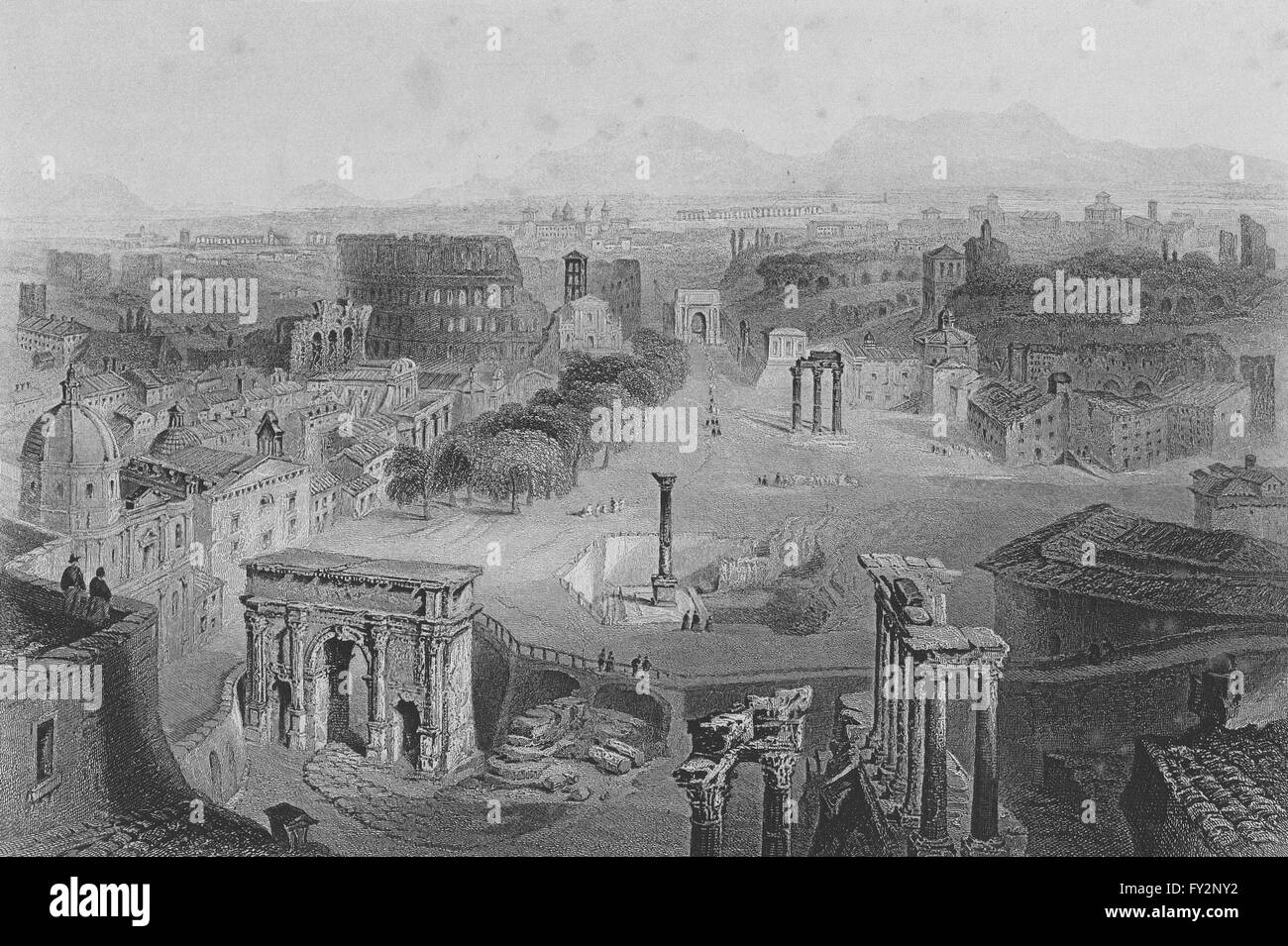 Ancient rome from capitoline hill hi-res stock photography and images ...