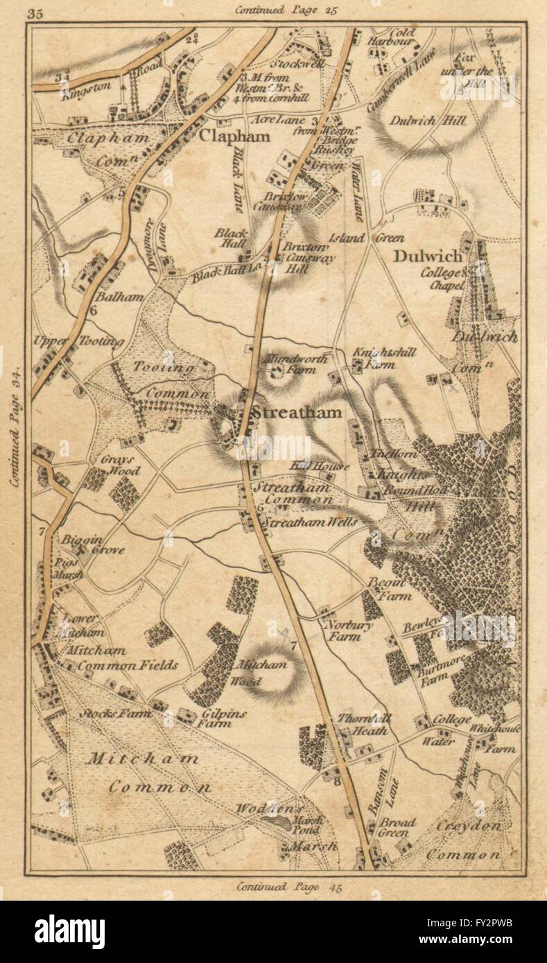 Dulwich village map hi-res stock photography and images - Alamy