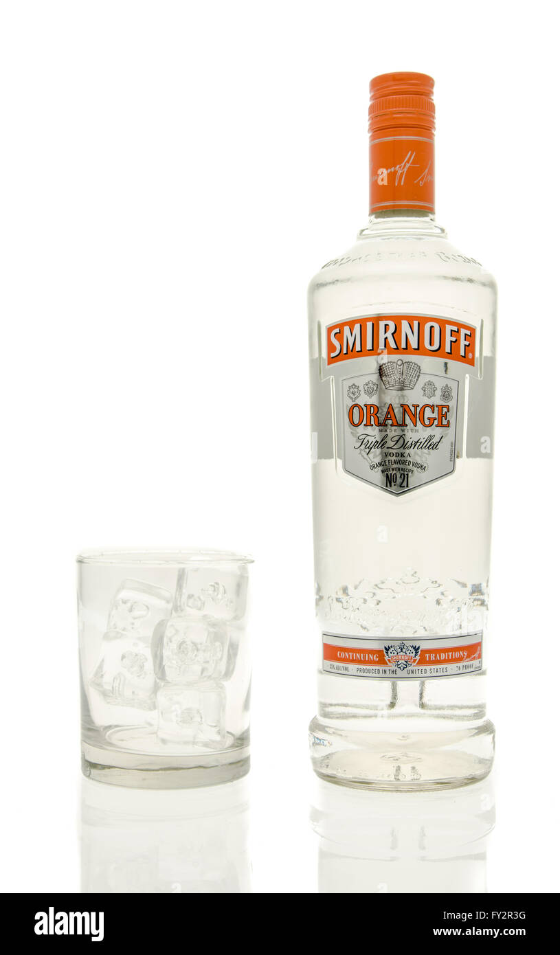 Smirnoff vodka bottle hi-res stock photography and images - Alamy