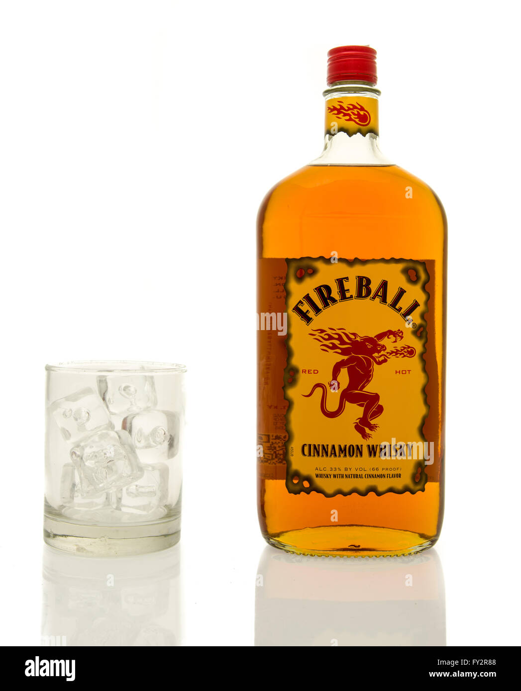 Fireball cinnamon whisky hi-res stock photography and images - Alamy
