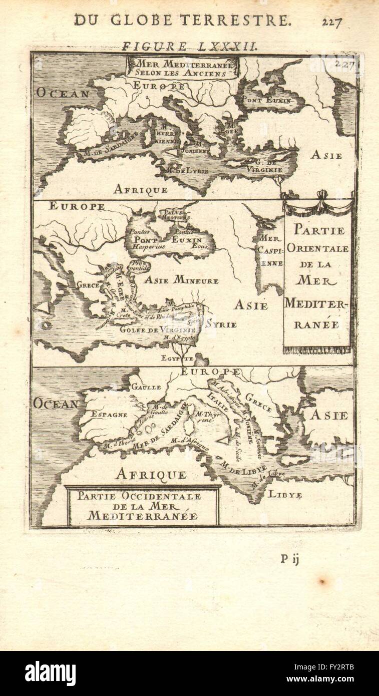 Mediterranean map 17th century hi-res stock photography and images - Alamy