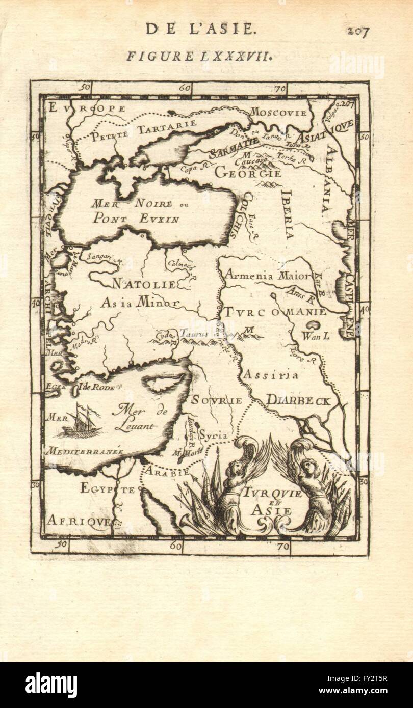 OTTOMAN EMPIRE: Asian Turkey.Anatolia Levant Caucasus Assyria. MALLET ...