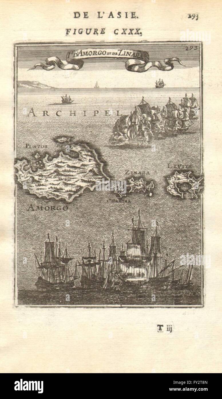 Amorgos map hi-res stock photography and images - Alamy