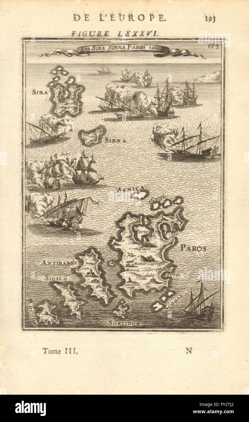 Paros e antiparos map hi-res stock photography and images - Alamy