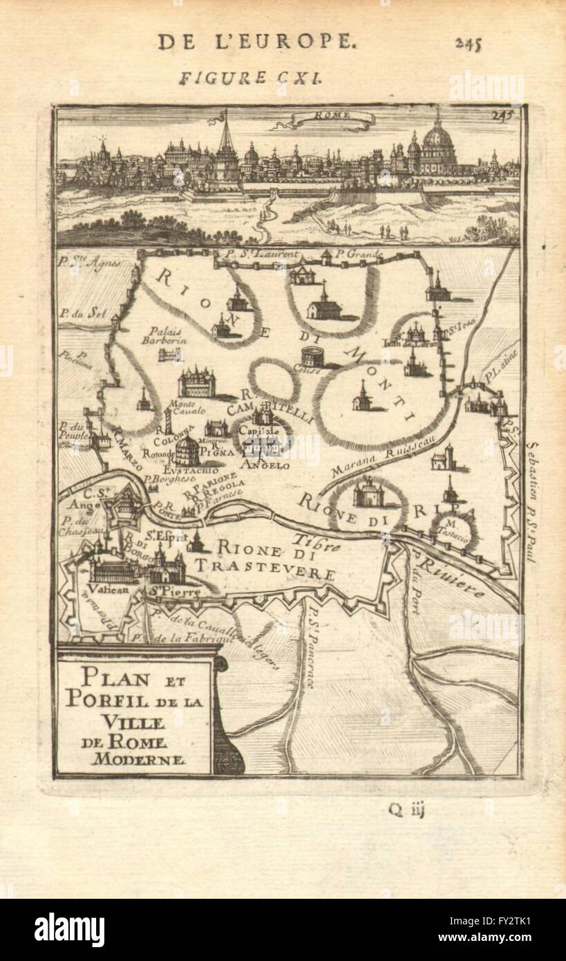 Map of rome churches hi-res stock photography and images - Alamy