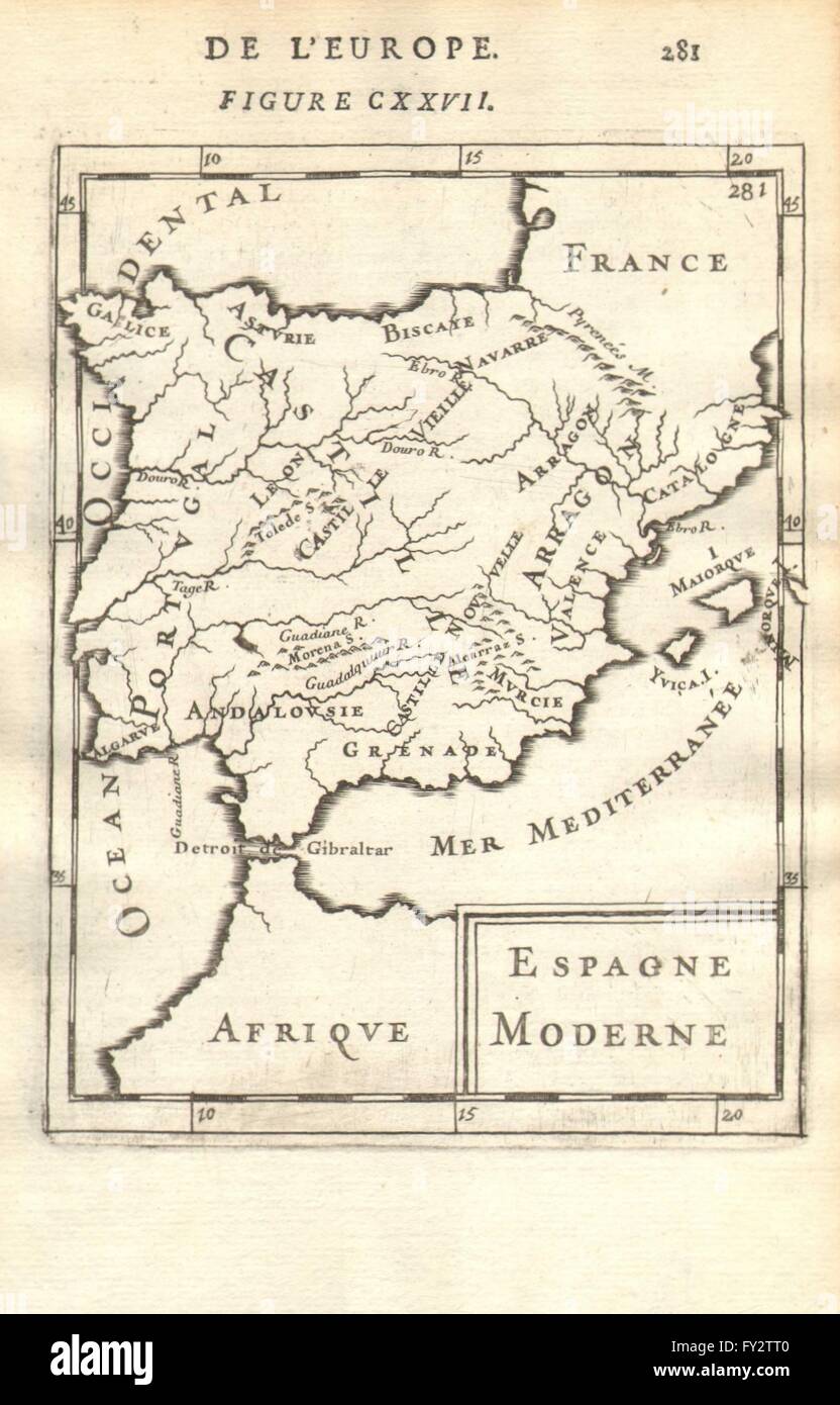 Map of 17th century spain hi-res stock photography and images - Alamy