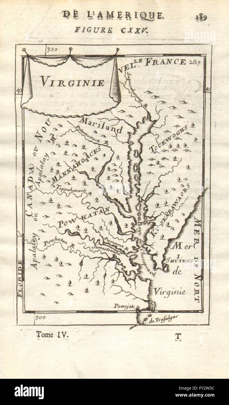 Map of virginia 17th century hi-res stock photography and images - Alamy