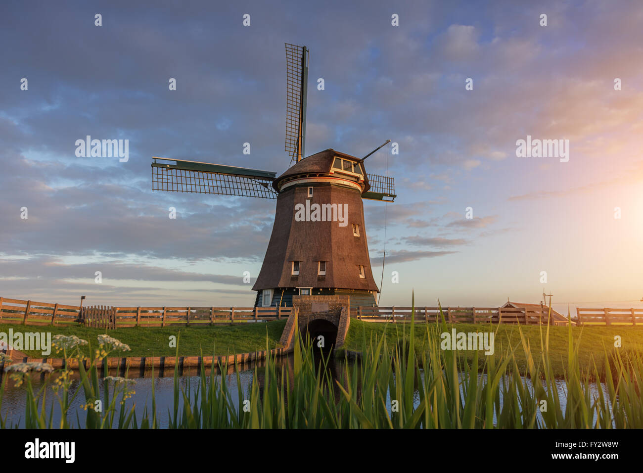 Old dutch windmill hi-res stock photography and images - Alamy