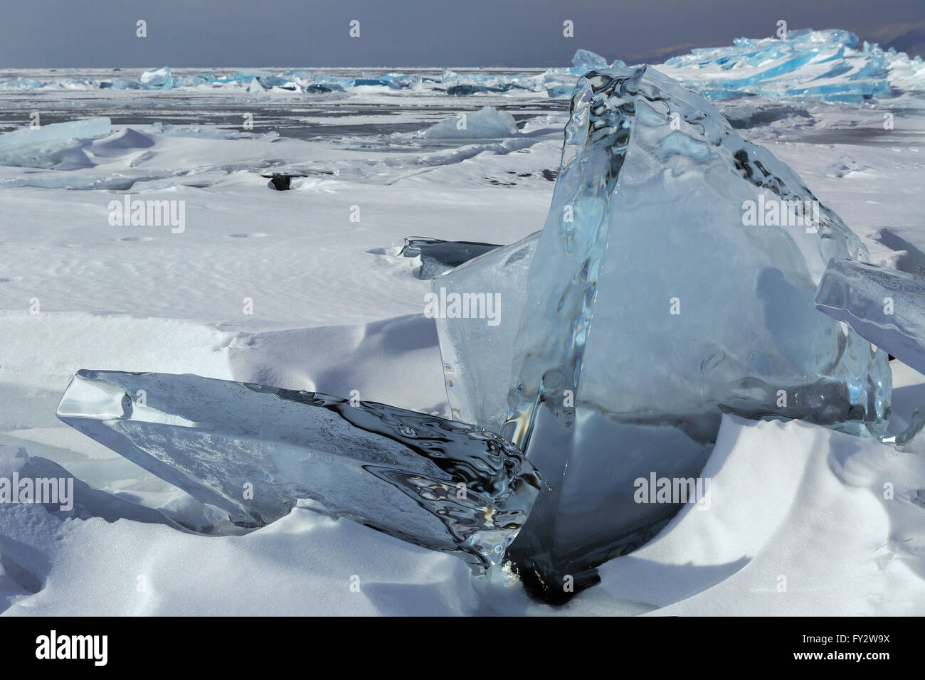 Huge blocks of ice Stock Photo - Alamy