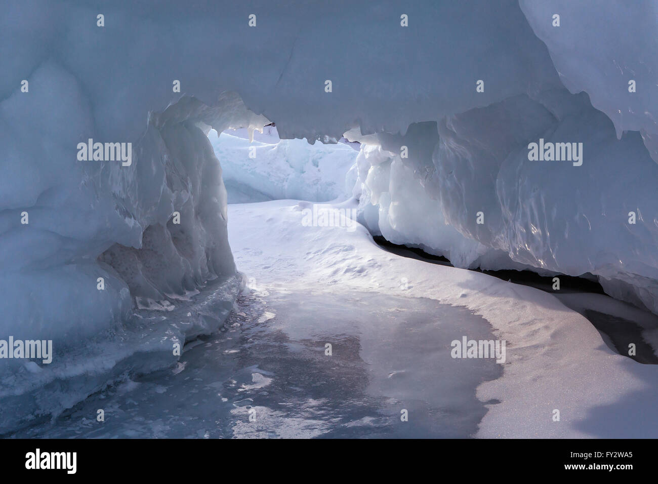 Snow caves of ice Stock Photo - Alamy