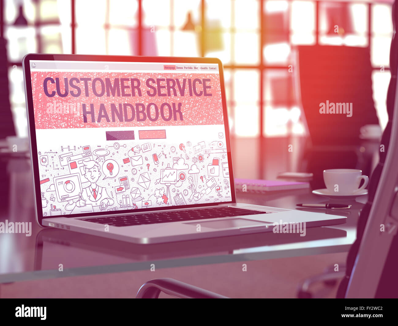Customer service handbook concept hi-res stock photography and images ...