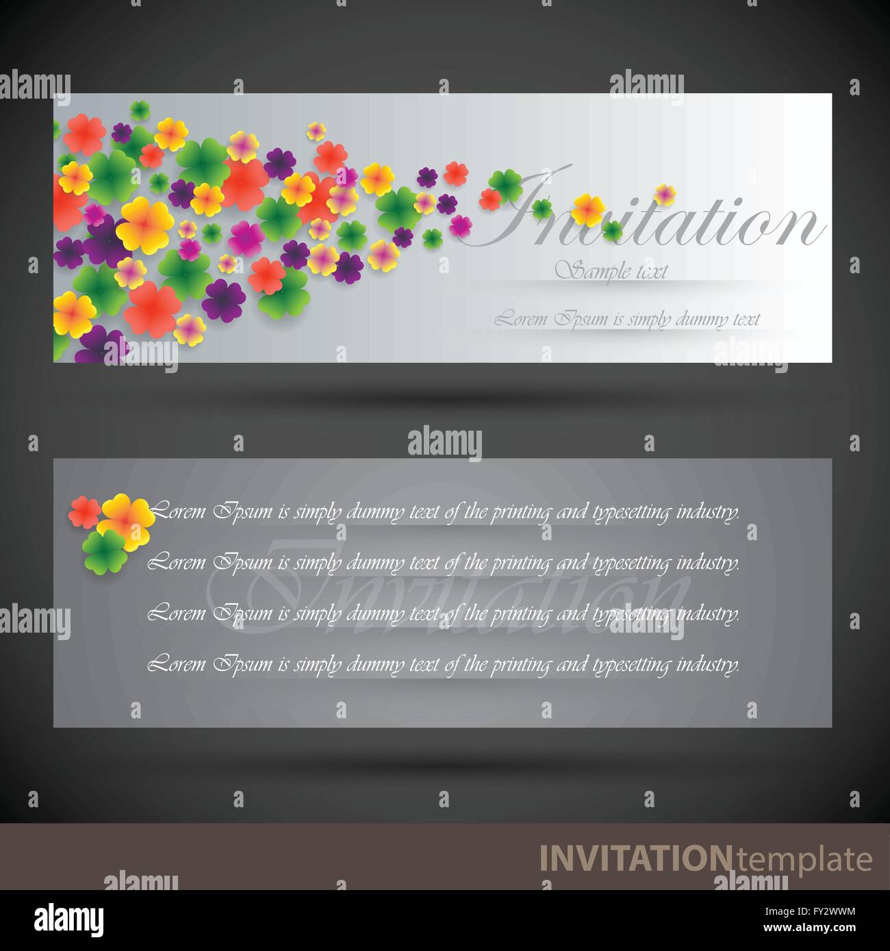 Concept graphic for invitation template Stock Vector Image & Art - Alamy