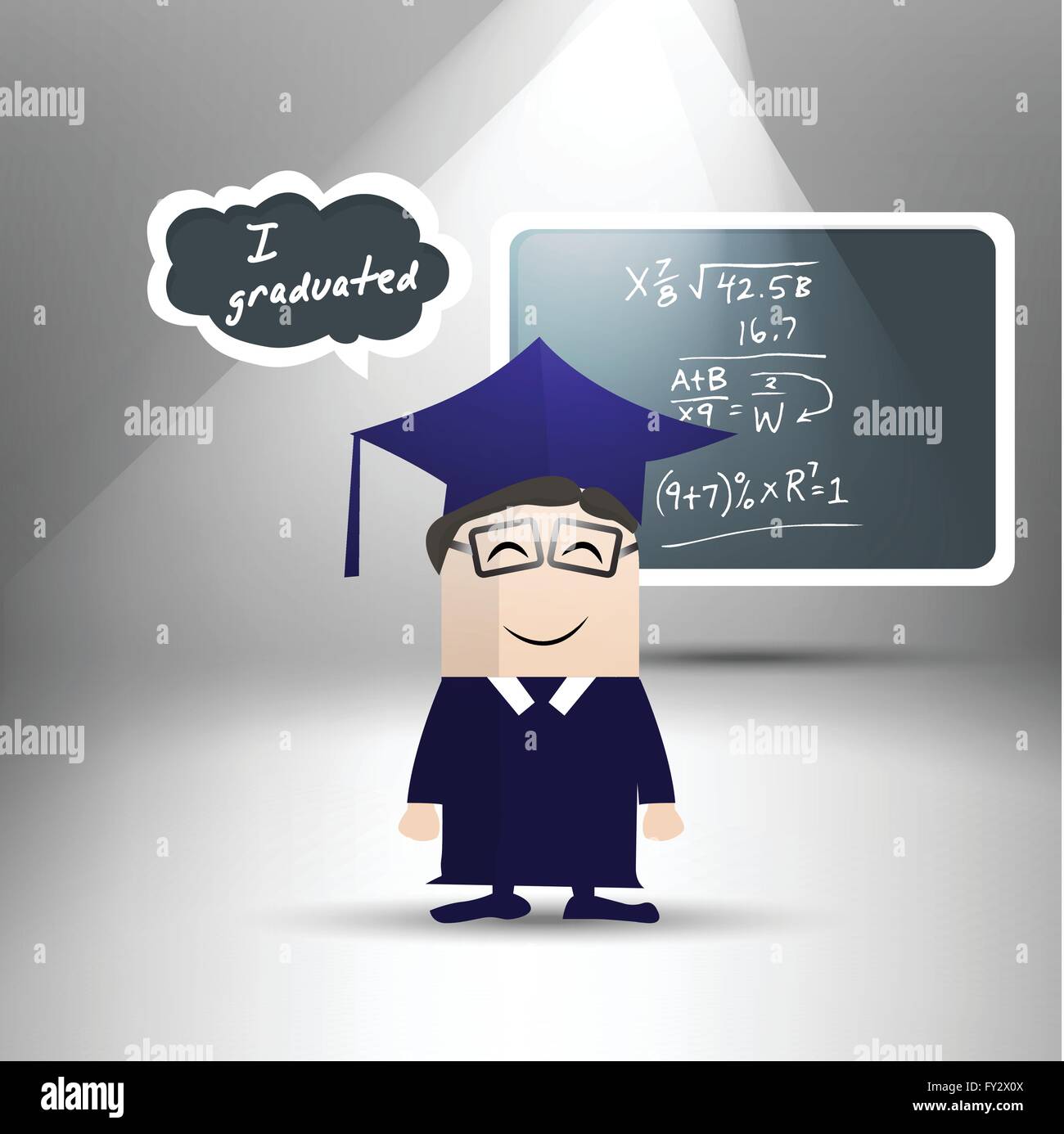 Female graduating student diploma Stock Vector Images - Alamy
