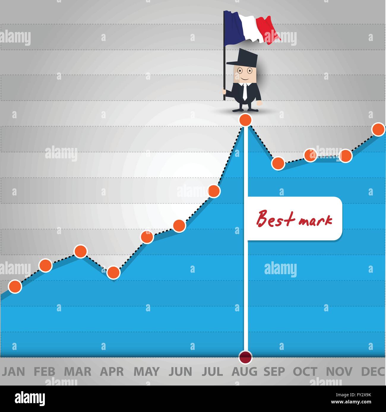 Chart of year Stock Vector Image & Art - Alamy