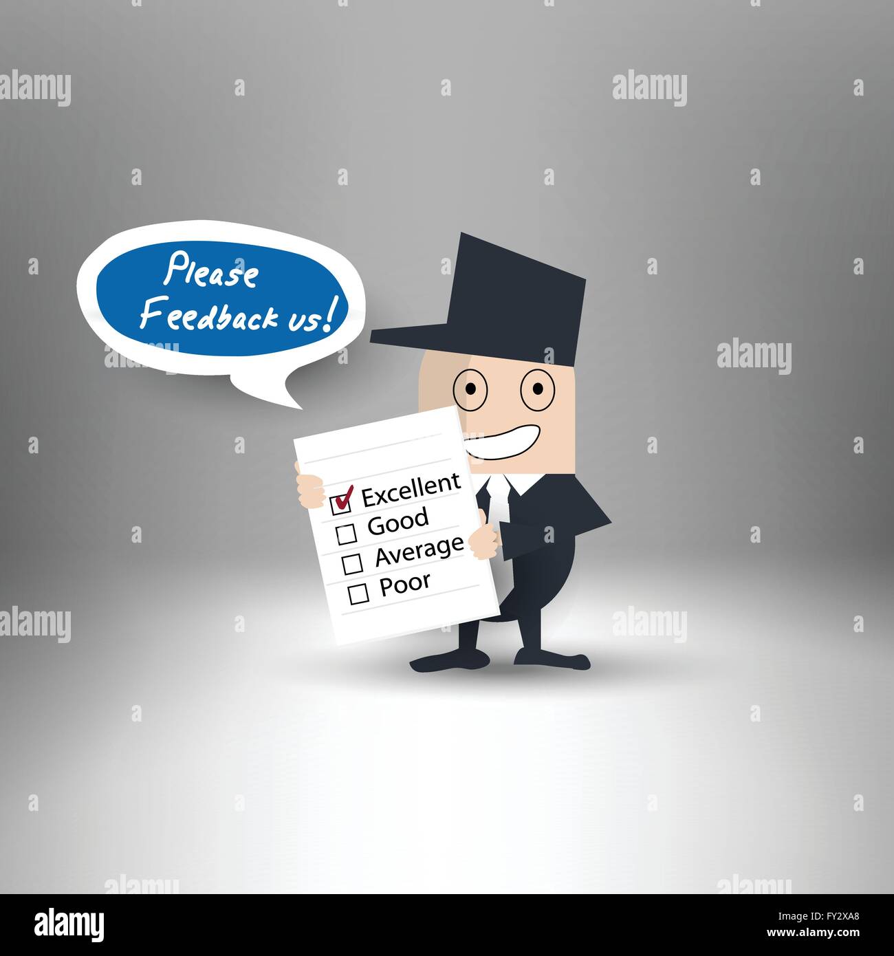 Cartoon character filling form hi-res stock photography and images - Alamy