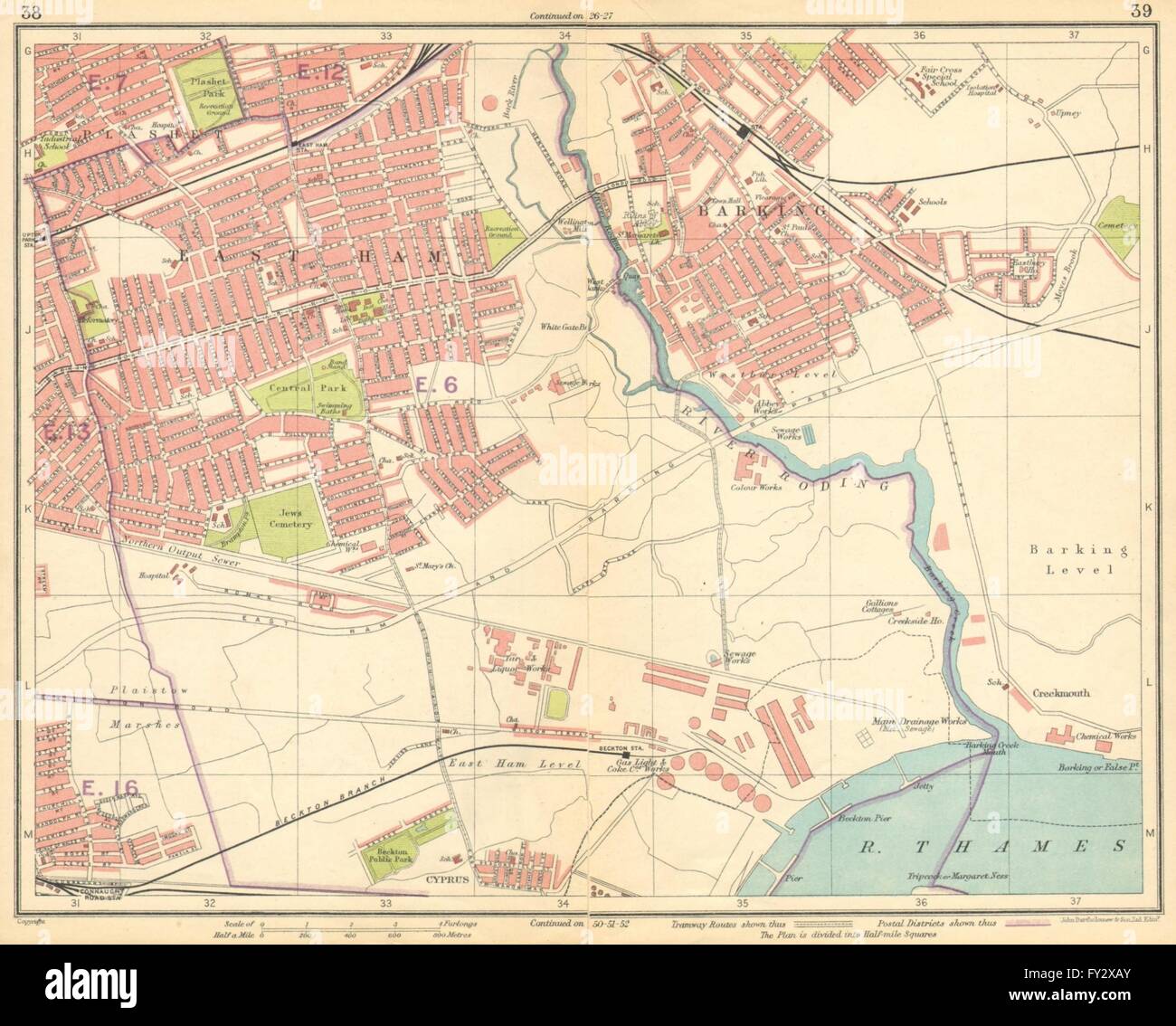 Map of barking hi-res stock photography and images - Alamy