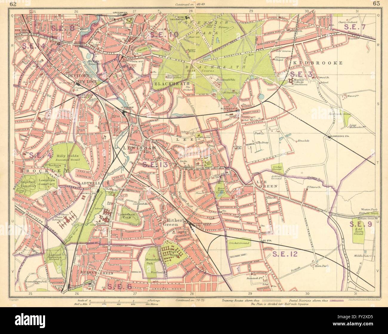 Blackheath london map hi-res stock photography and images - Alamy