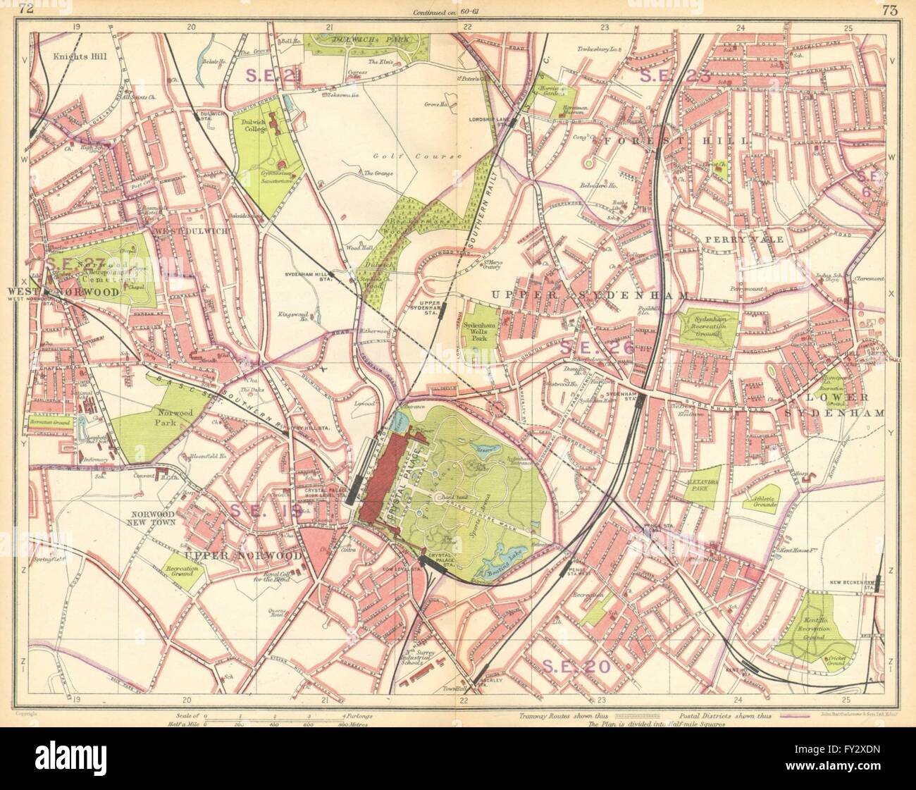 LONDON S: Norwood Sydenham Dulwich Forest Hill Penge Perryvale, 1925 ...