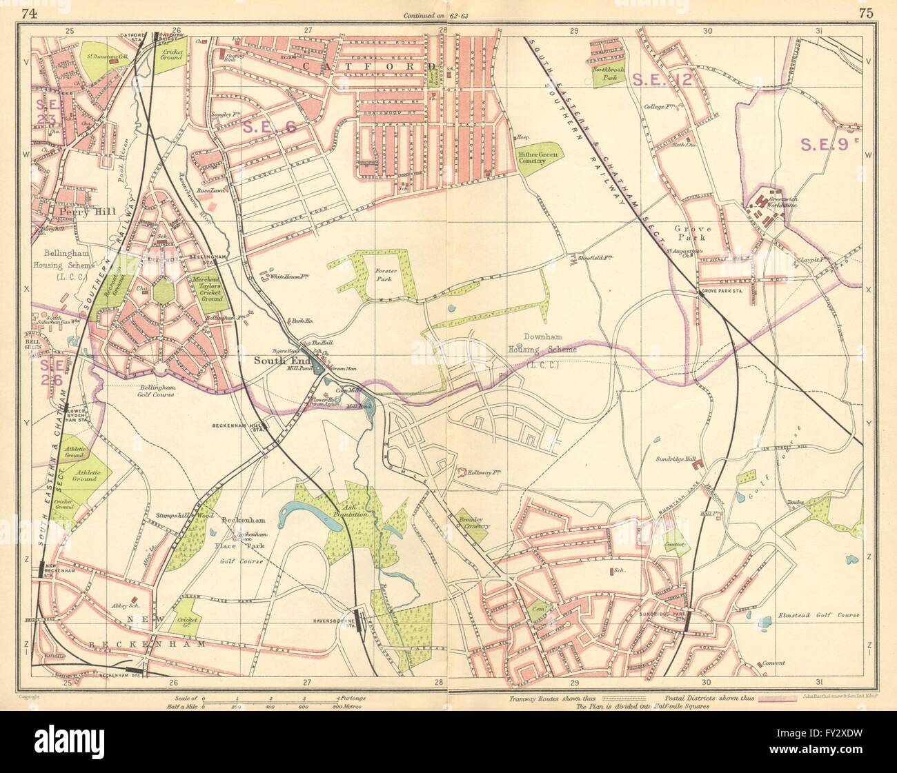 Map of catford hi-res stock photography and images - Alamy
