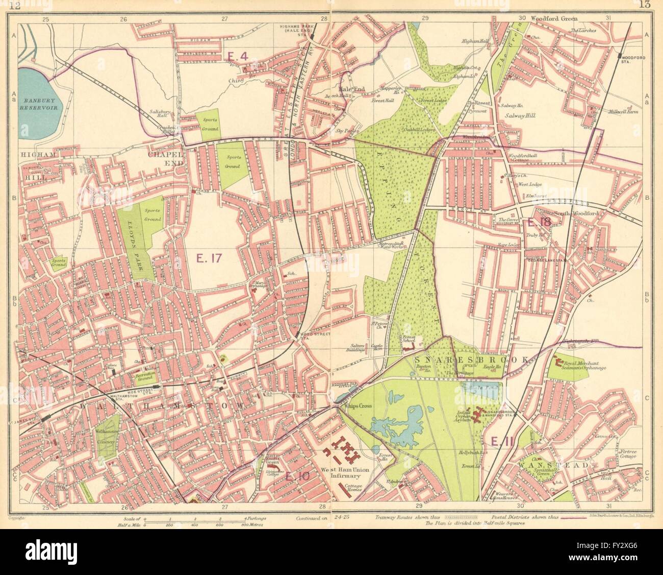 Map of walthamstow hi-res stock photography and images - Alamy