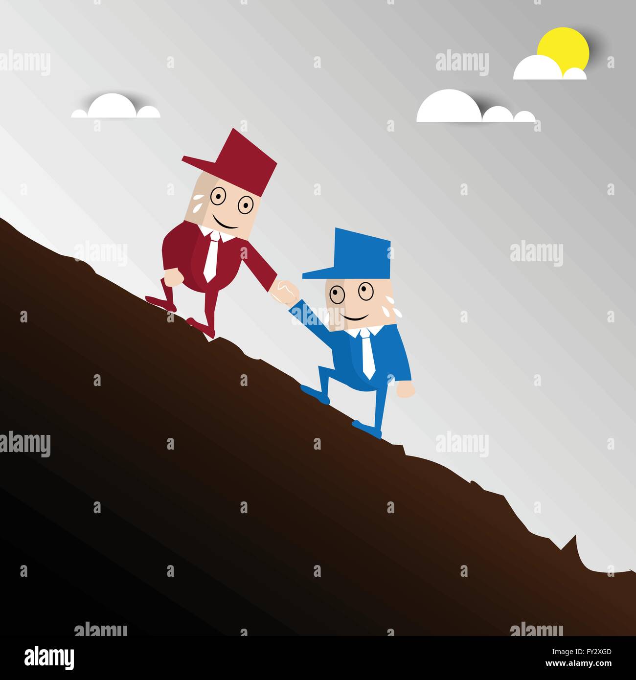 Help - climbing Stock Vector Image & Art - Alamy
