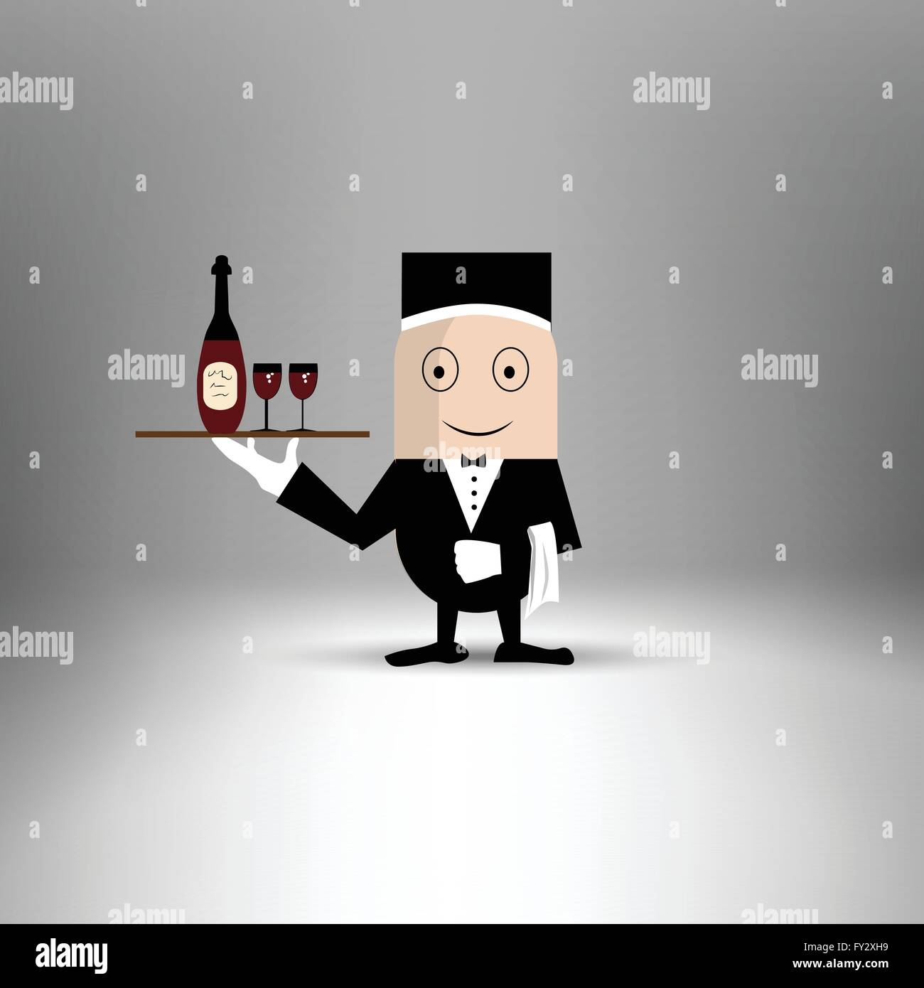 Holding glass of red wine Stock Vector Images - Alamy