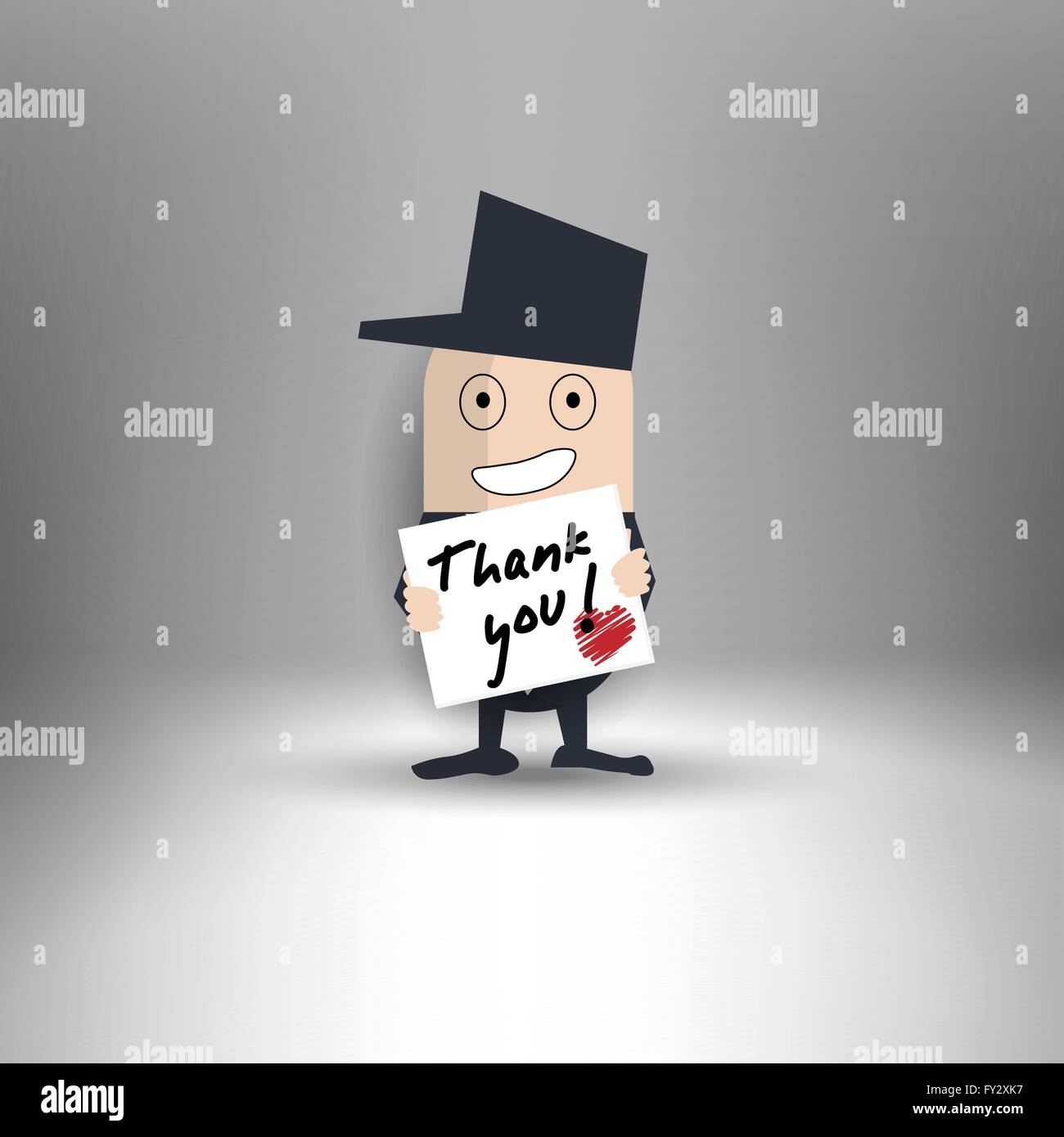 Cartoon thank you hi-res stock photography and images - Alamy