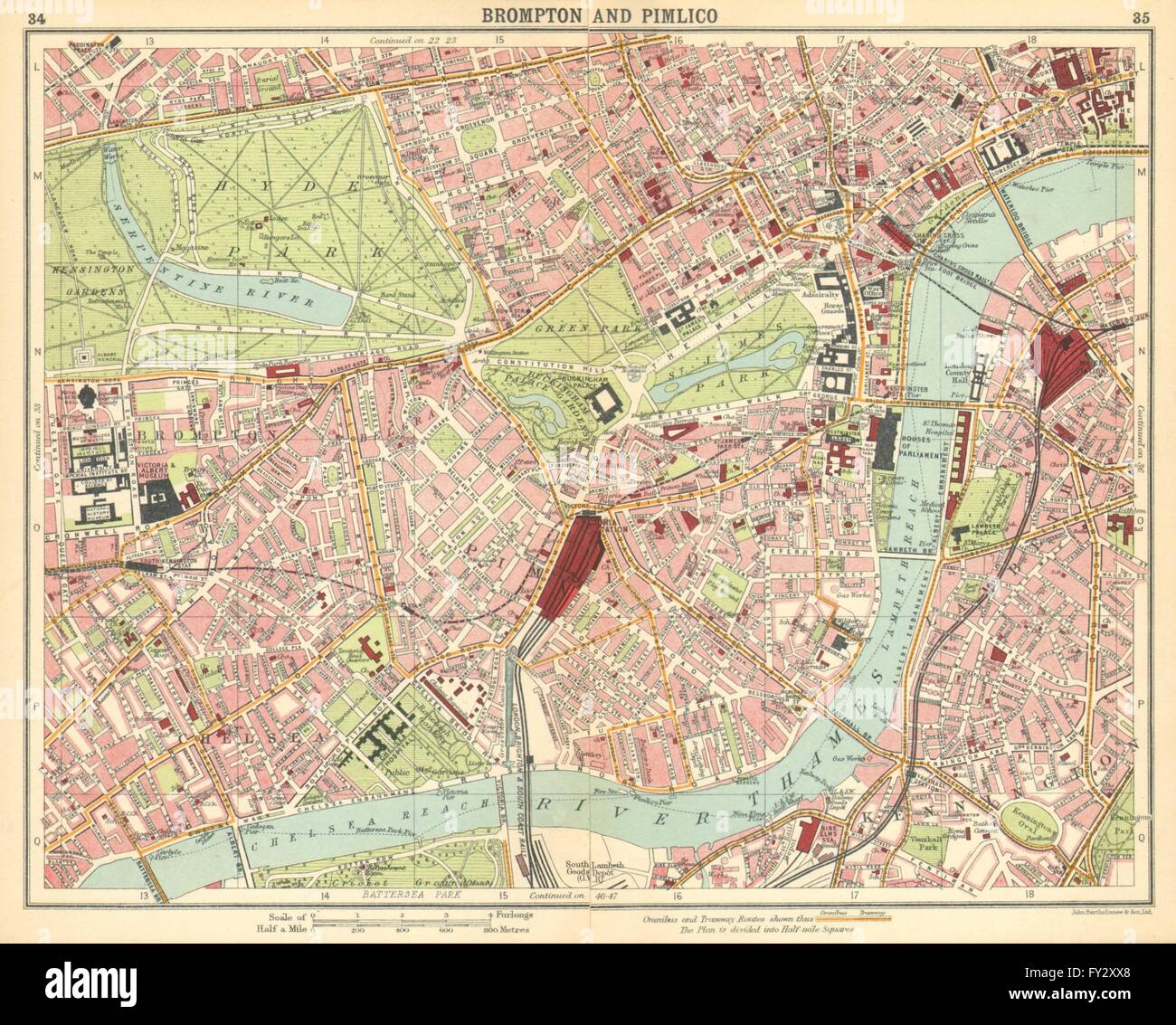 LONDON: Brompton Pimlico Mayfair Westminster Chelsea Lambeth West End ...