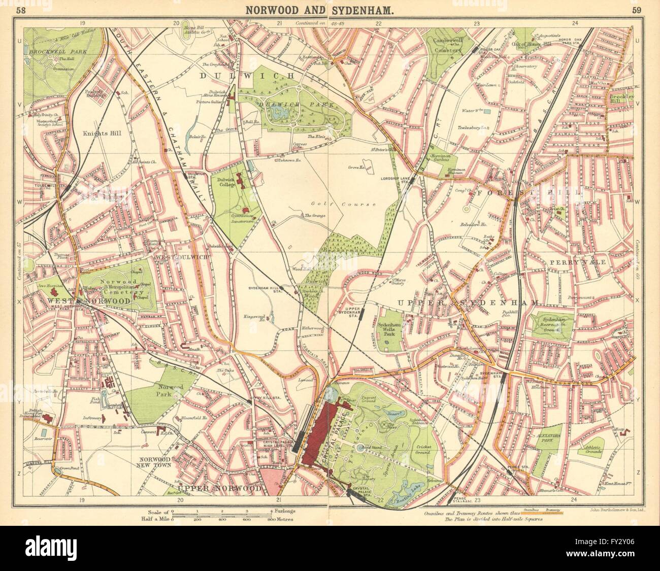 LONDON S: Norwood Sydenham Dulwich Forest Hill Penge Perryvale, 1921 ...