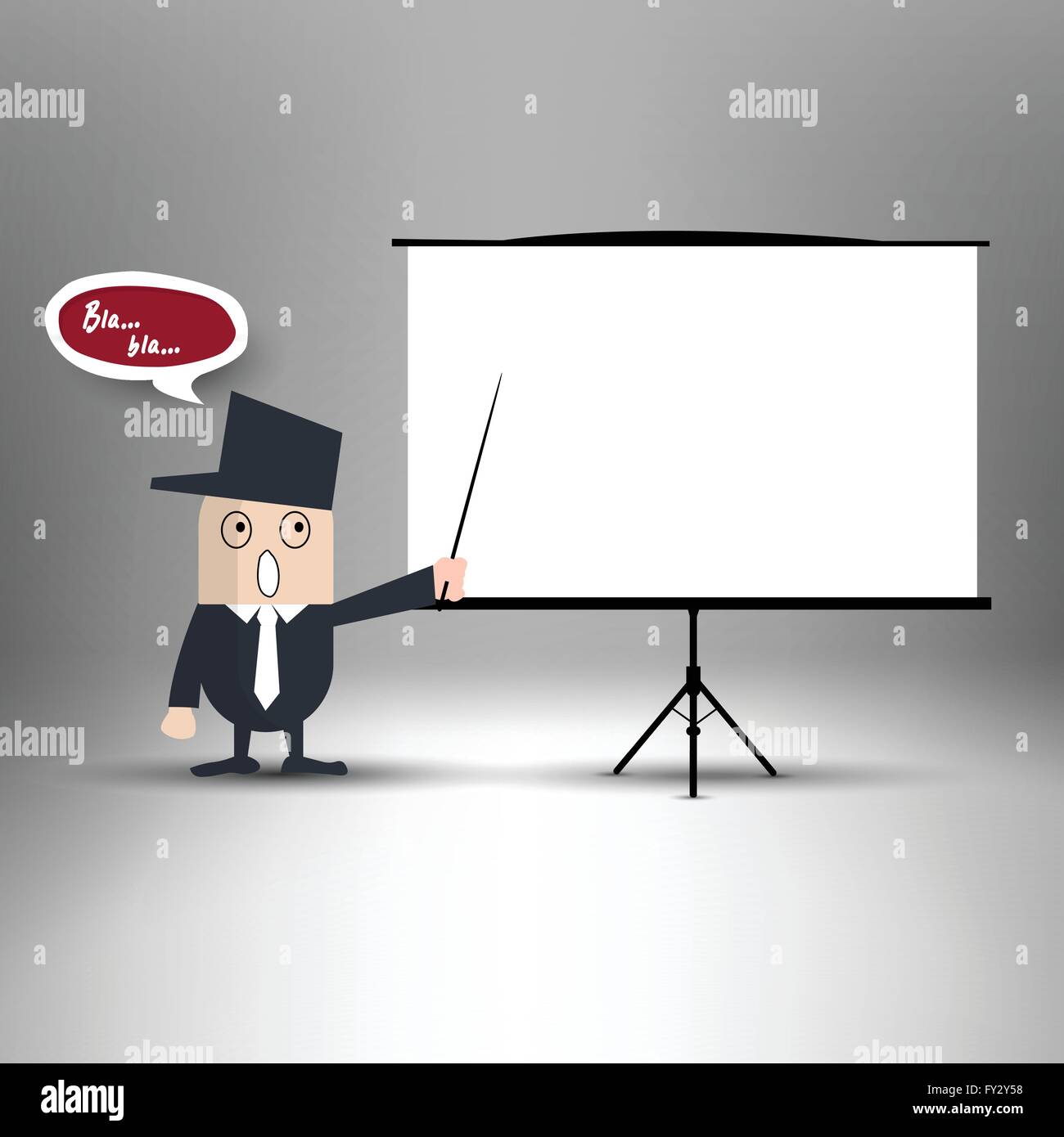 Interactive whiteboard presentation Stock Vector Images - Alamy