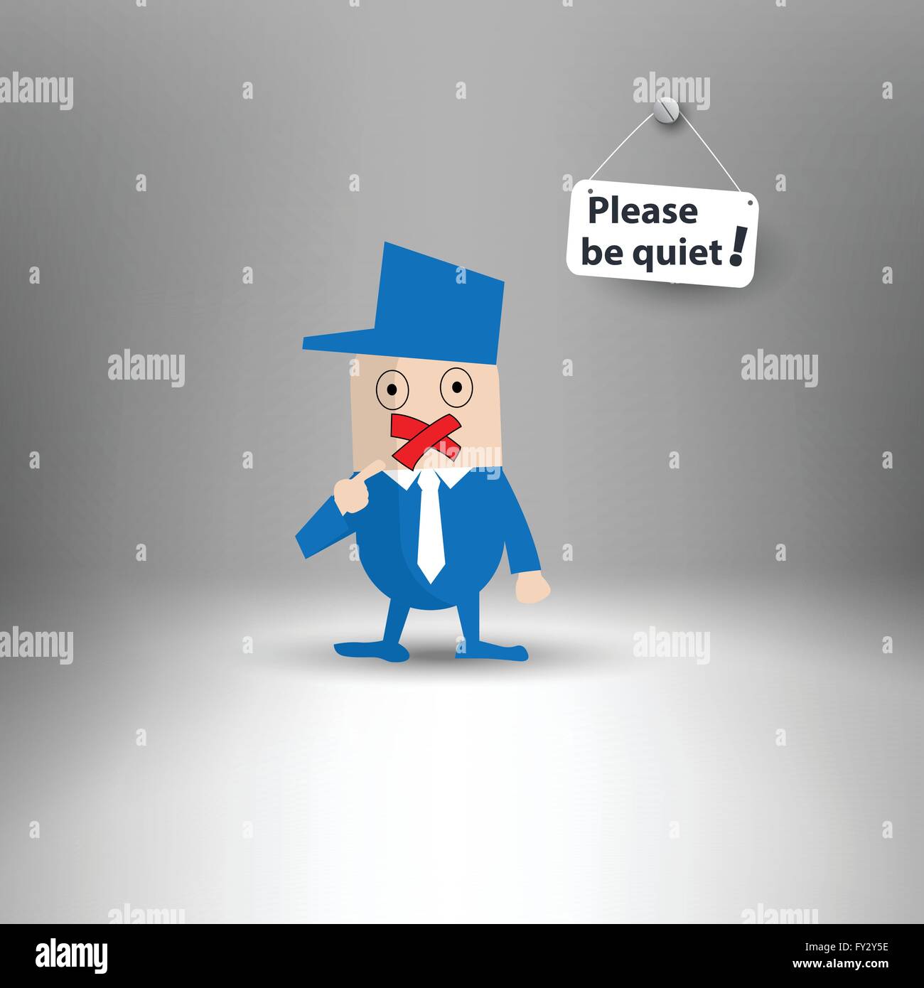 Silence secrecy Stock Vector Images - Alamy