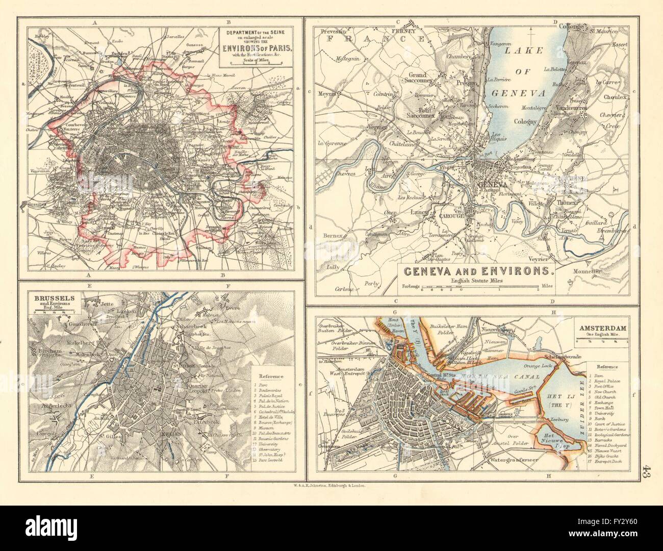 European political map 19th century hi-res stock photography and images ...