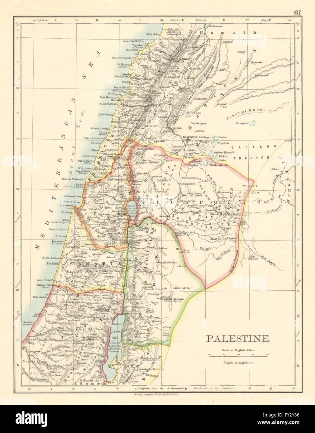 Judea samaria map hi-res stock photography and images - Alamy