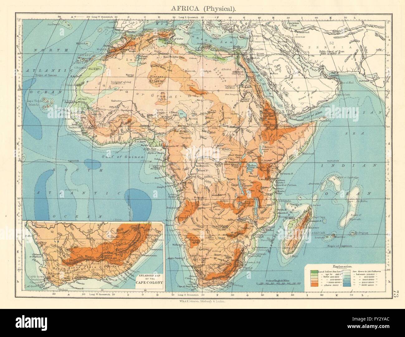 Map africa rivers political hi-res stock photography and images - Alamy