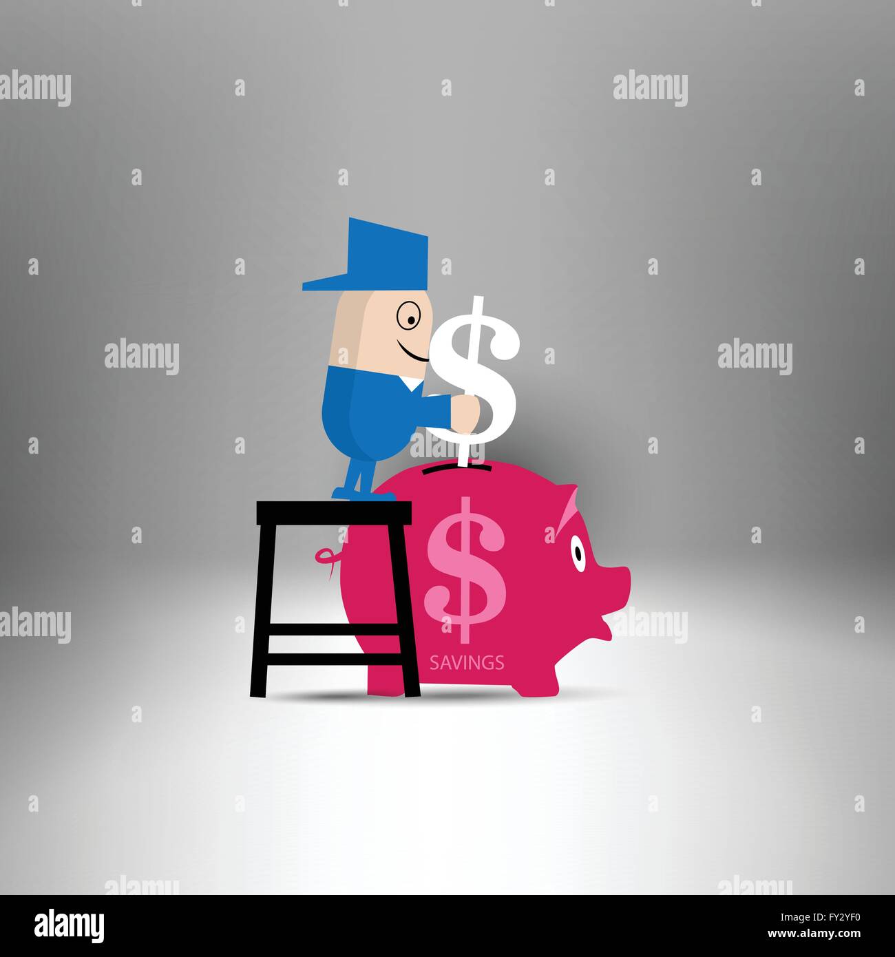 Cartoon savings hi-res stock photography and images - Alamy
