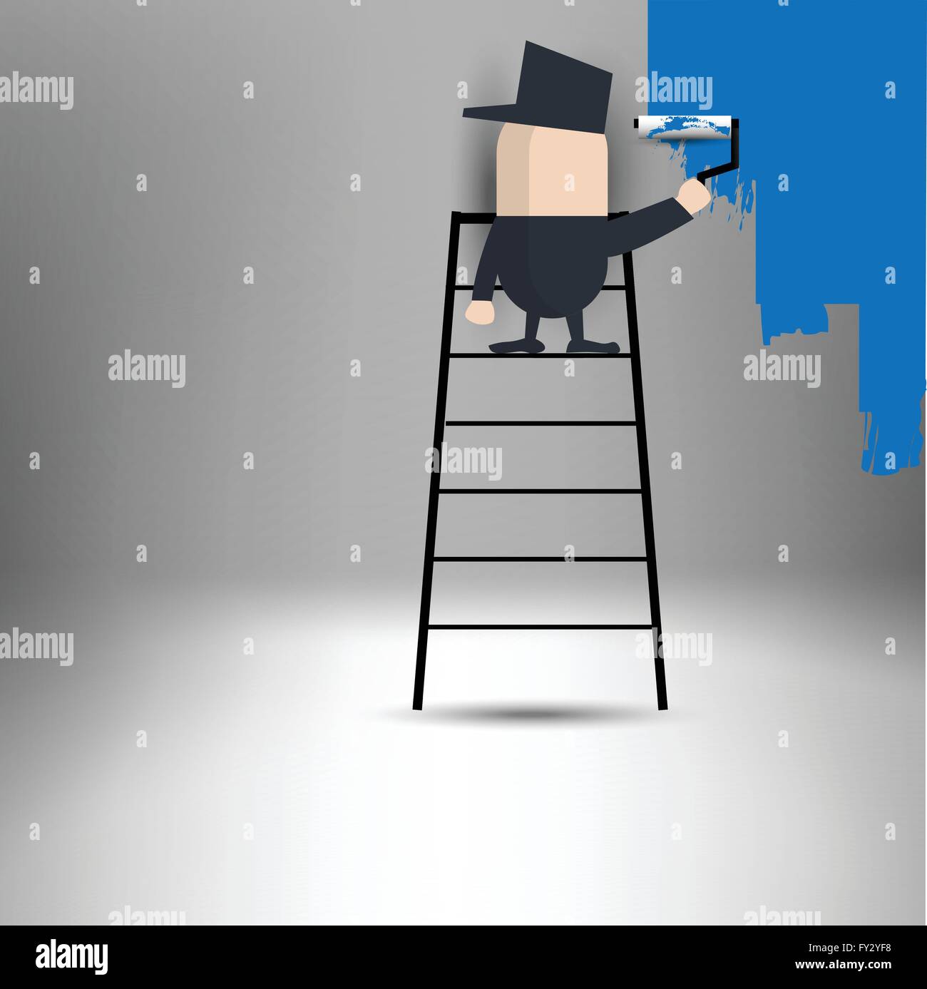 painting the walls Stock Vector Image & Art - Alamy