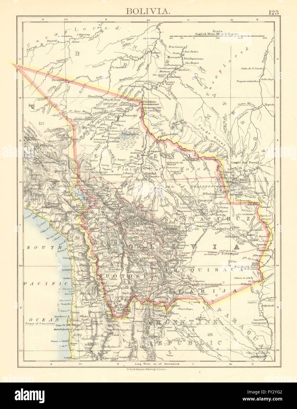 BOLIVIA. includes Acre, lost to Brazil in 1899-1903 war. JOHNSTON, 1899 ...
