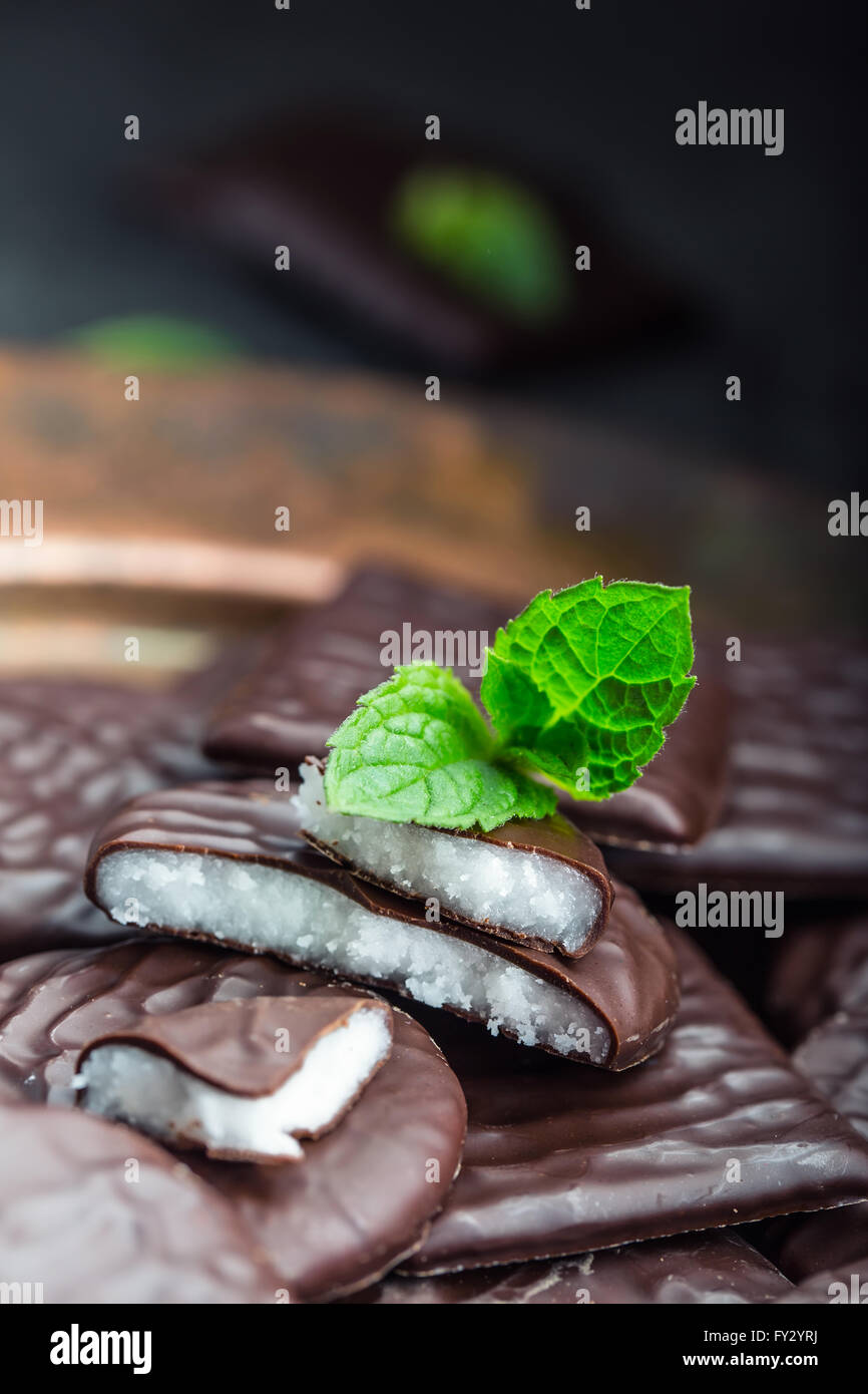 Chocolate peppermint cookies.Mint. Peppermint. Menthol. Black chocolate ...