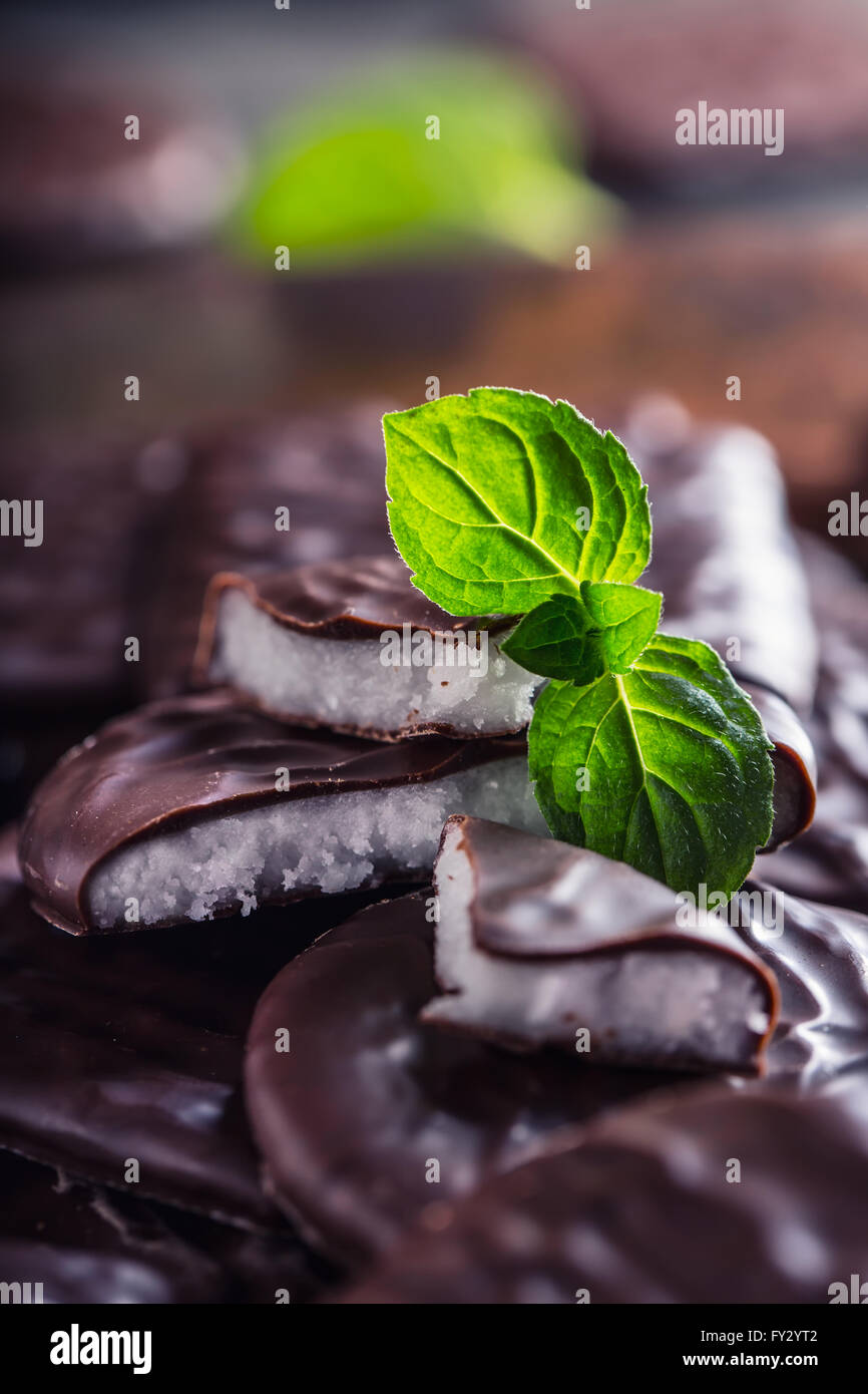 Chocolate peppermint cookies.Mint. Peppermint. Menthol. Black chocolate ...
