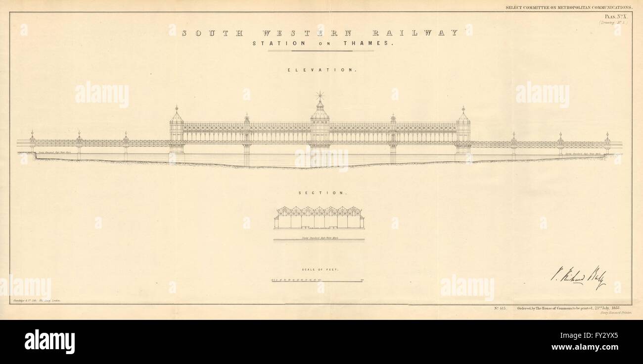 London railway station 19th century map hi-res stock photography and ...