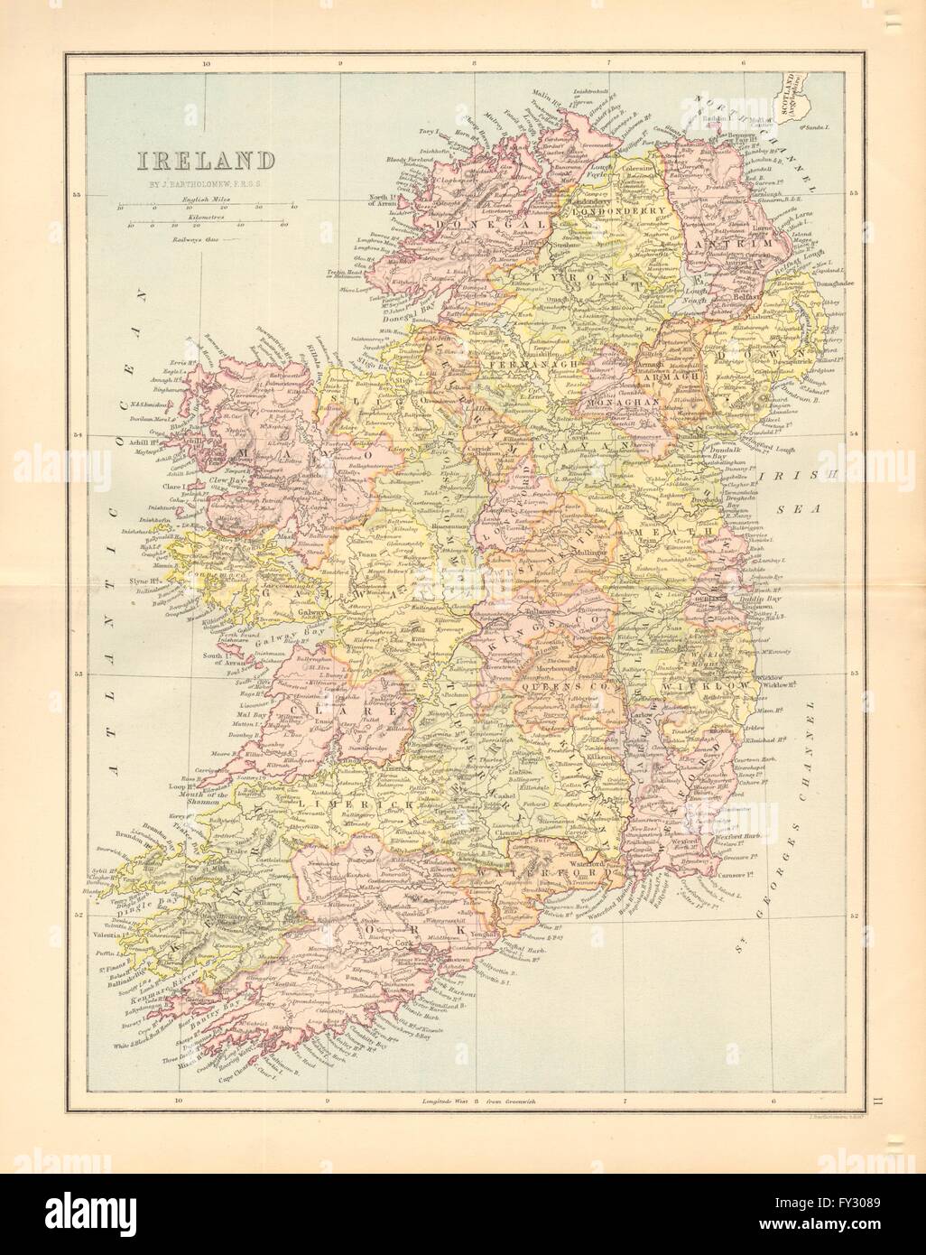 Partition of ireland map hi-res stock photography and images - Alamy